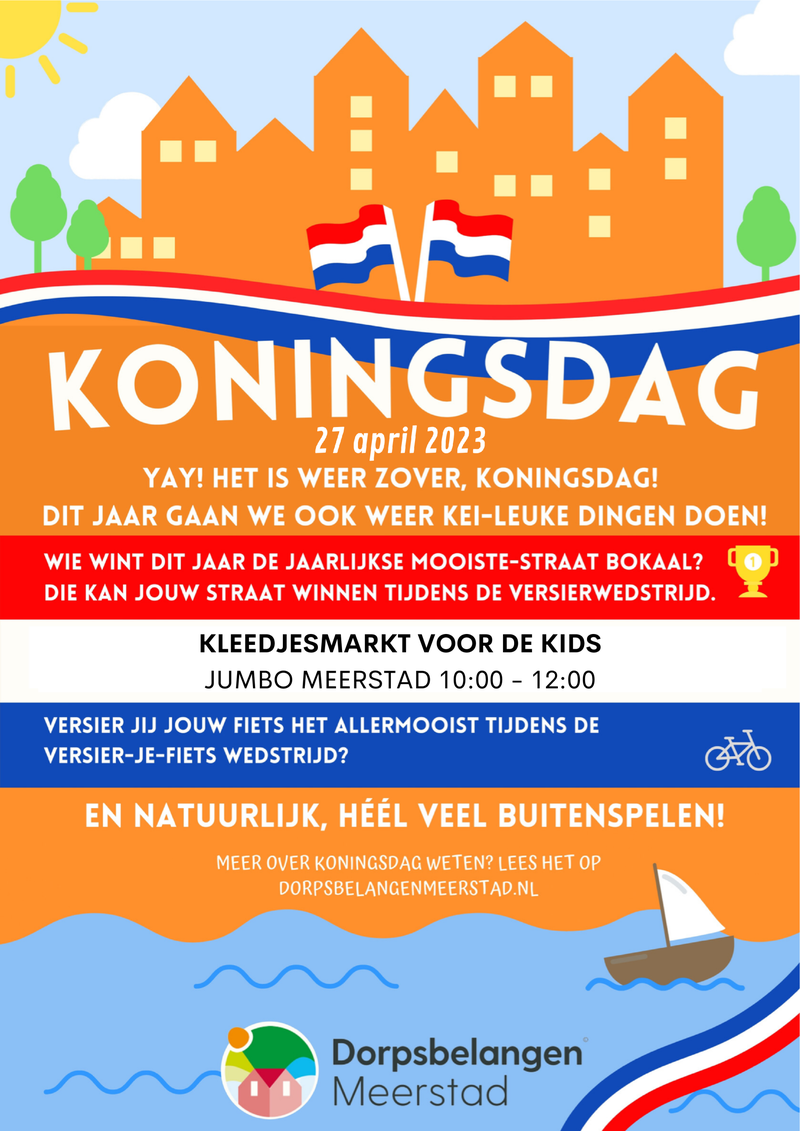 Koningsdag 2023 - Dorpsbelangen Meerstad